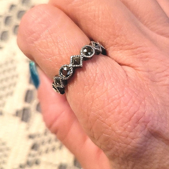 Judith Jack | Jewelry | Judith Jack Ss Marcasite Band Ring | Poshmark
